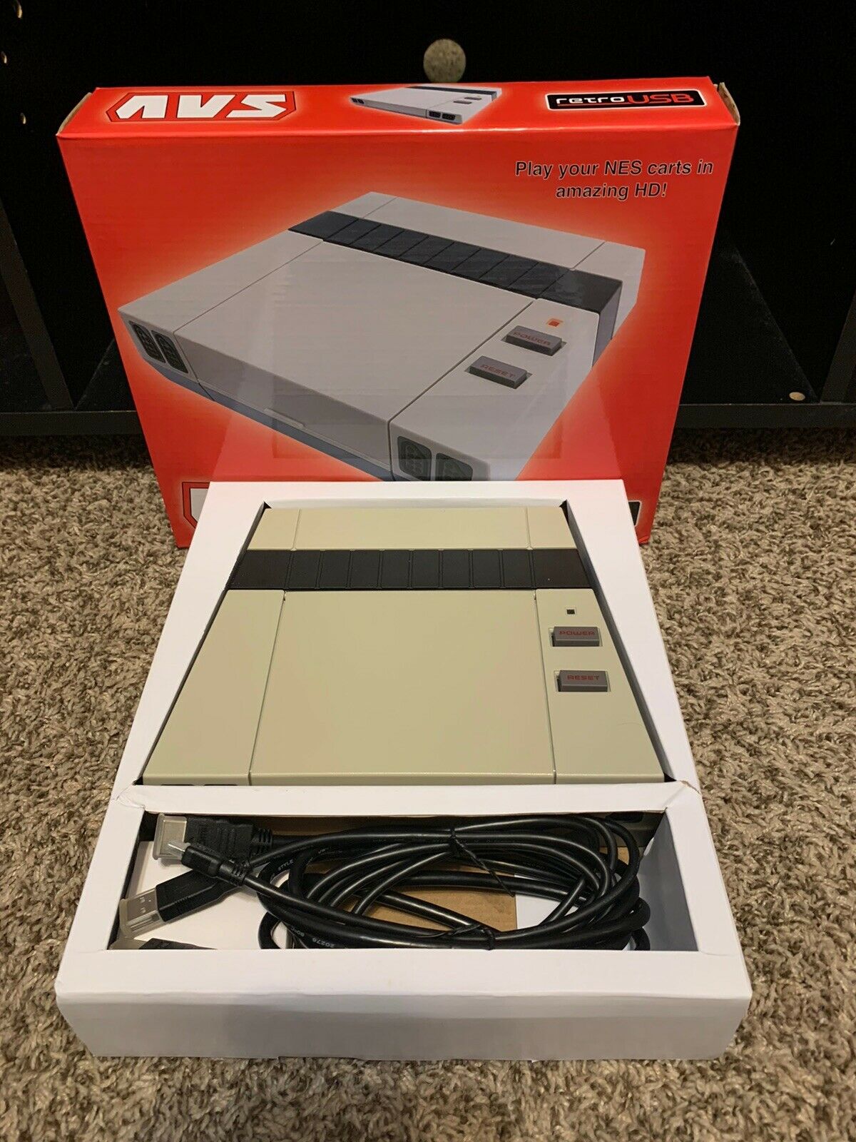 AVS RetroUSB NES Console for Nintendo and Famicom Video games in HD ...